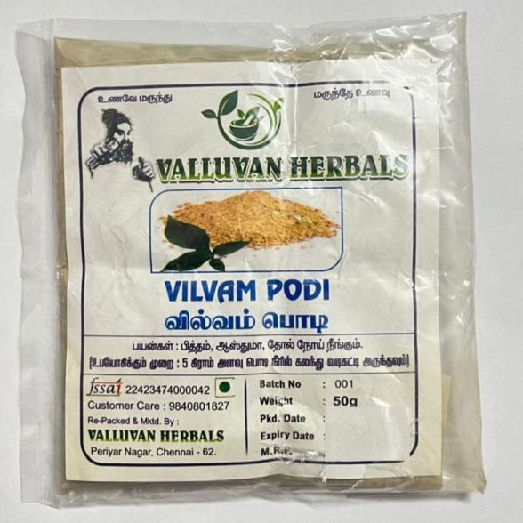 Valluvan Herbals Vilvam Podi 50g | Shopee Malaysia