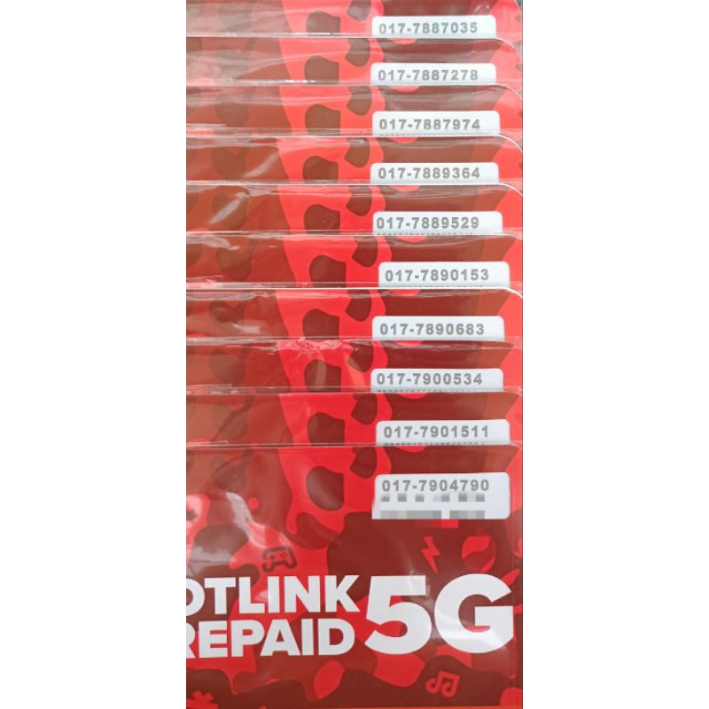 HOTLINK PREPAID SIMPACK 017 (NICE NUMBER) | Shopee Malaysia