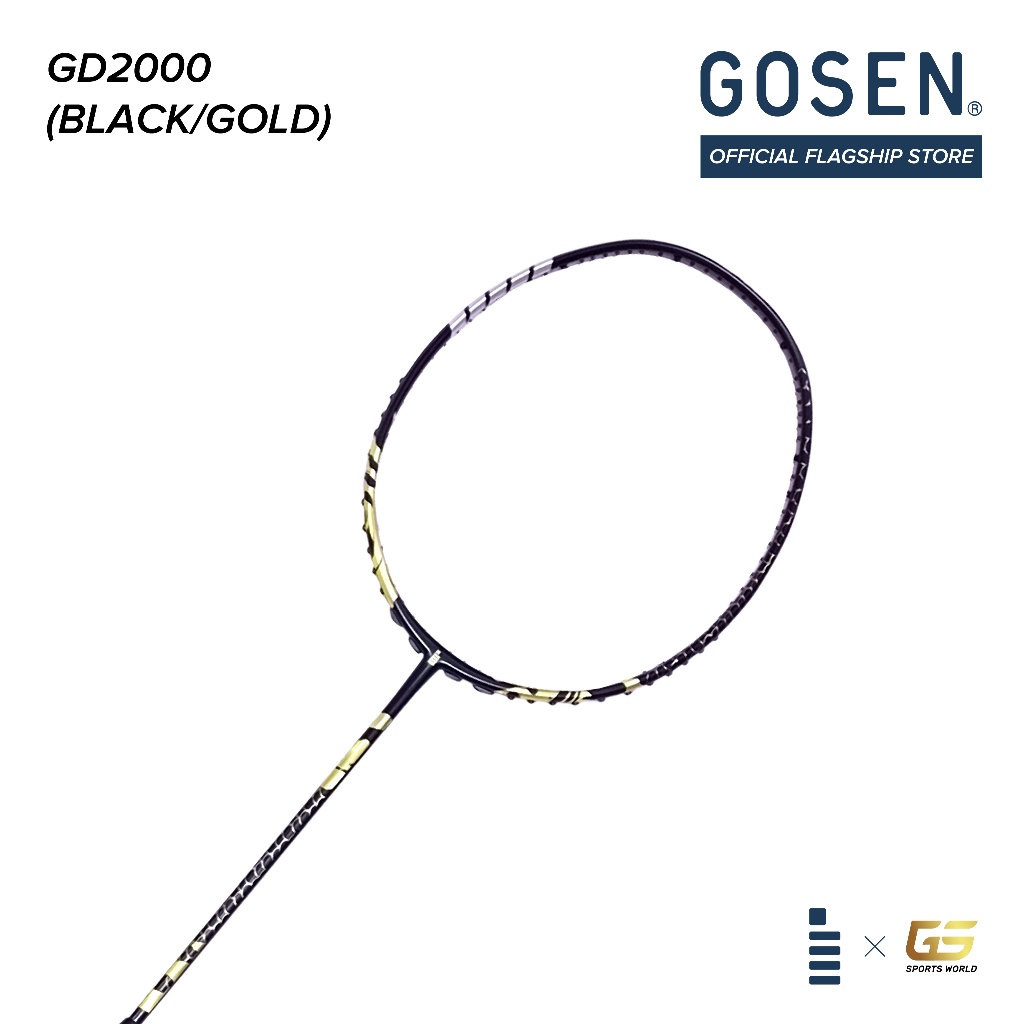 GOSEN Badminton Rackets GD2000 K1 4U/G5 (Max 30 lbs) (Unstrung ...
