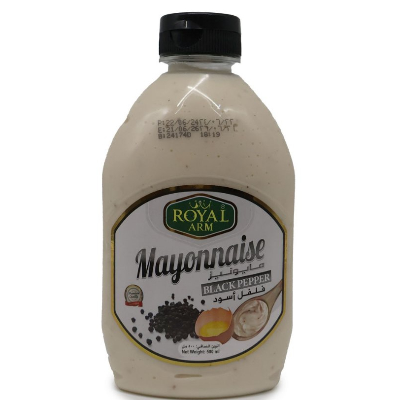 ROYAL ARM Mayonnaise With black Pepper 500 ML Premium Quality | Shopee ...