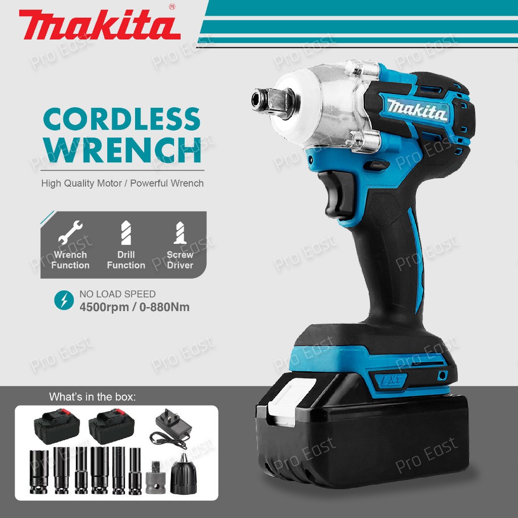 Cordless Impact Wrench 1/2 Inch Electric Impact Wrench Heavy Duty ...