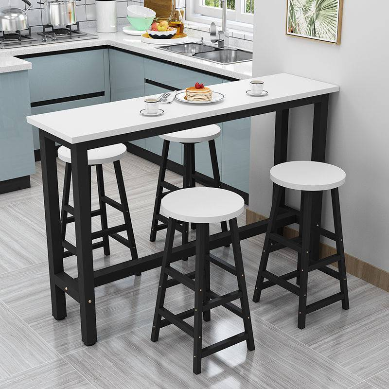 Bar Counter Table for Home Use, Simple Rounded Corner Small Bar Counter ...
