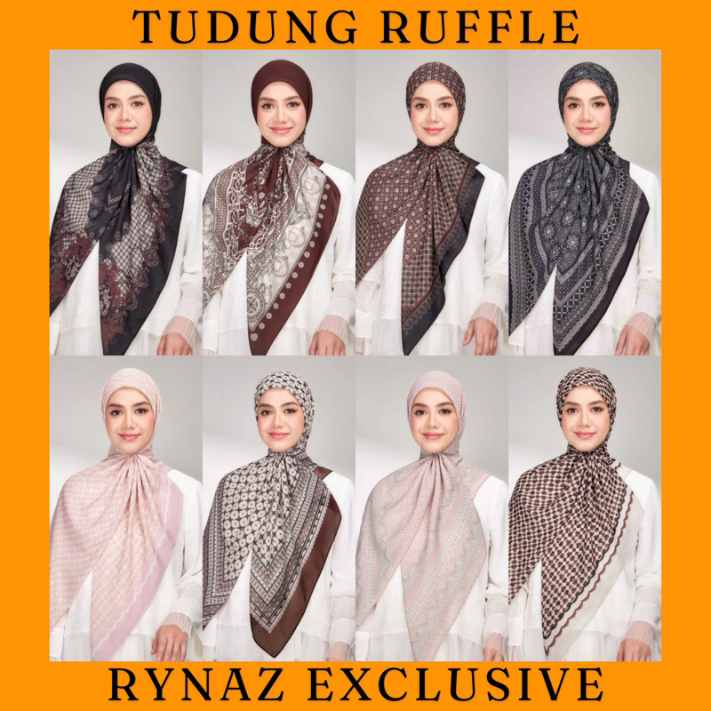 TUDUNG RUFFLE WHITE LABEL BAWAL COTTON BIDANG 45 NEW RELEASE | Shopee ...