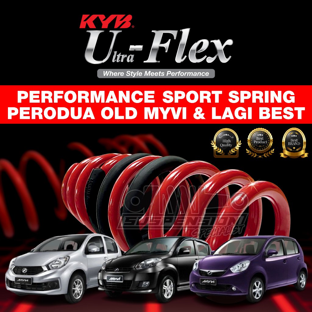 KYB U-FLEX PERODUA MYVI OLD & LAGI BEST KYB ULTRA FLEX SPORT SPRING ...