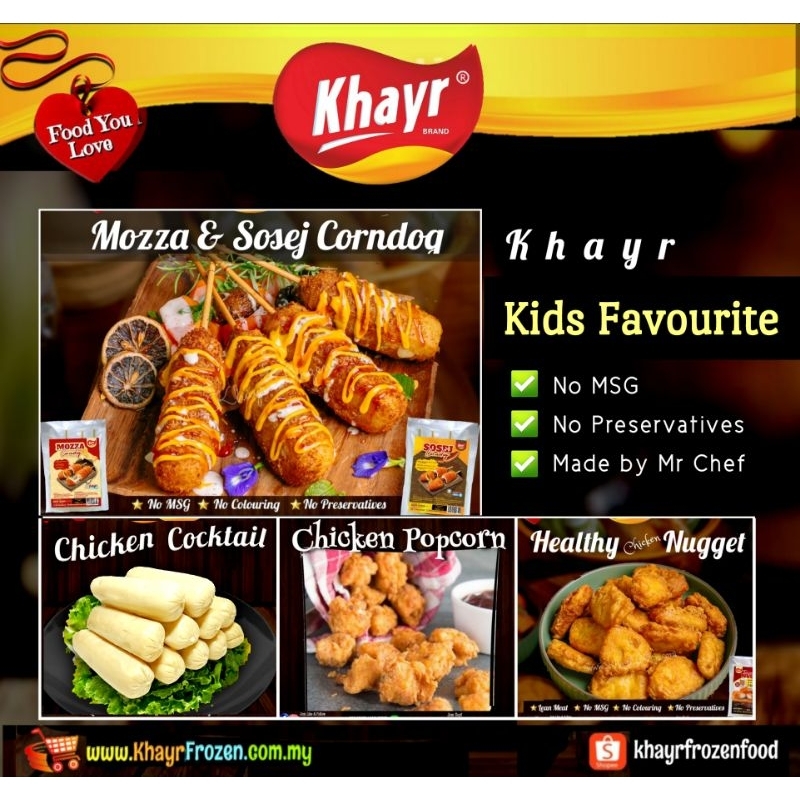 Khayr Kids Favourite Healthy Selection Fastfood | No MSG, Colouring ...