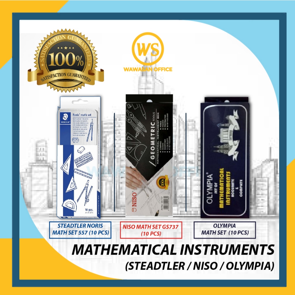 Mathematical Instrument Set / Geometry Set / Set Geometri (Niso ...