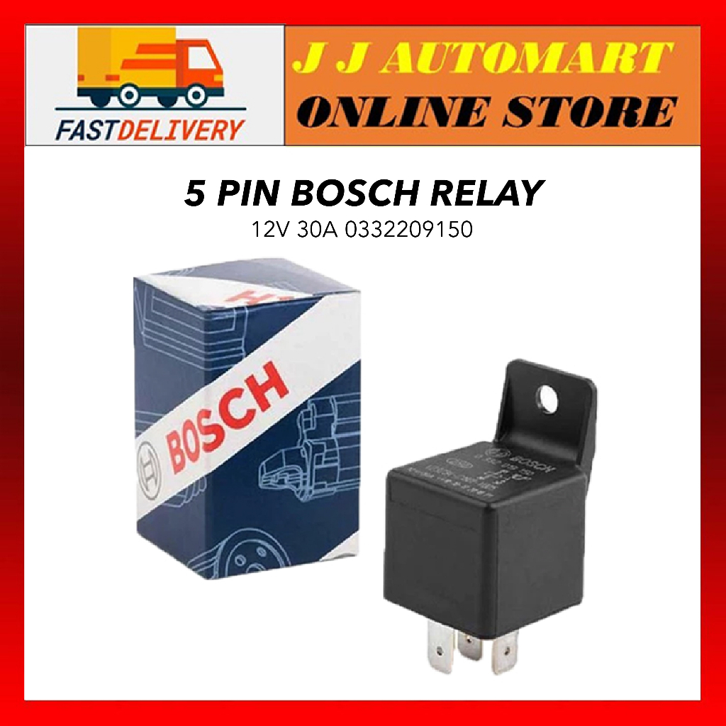 Relay 5 pin Bosch Relay Horn Relay Headlamp Relay 12V 30A Aircond Relay ...