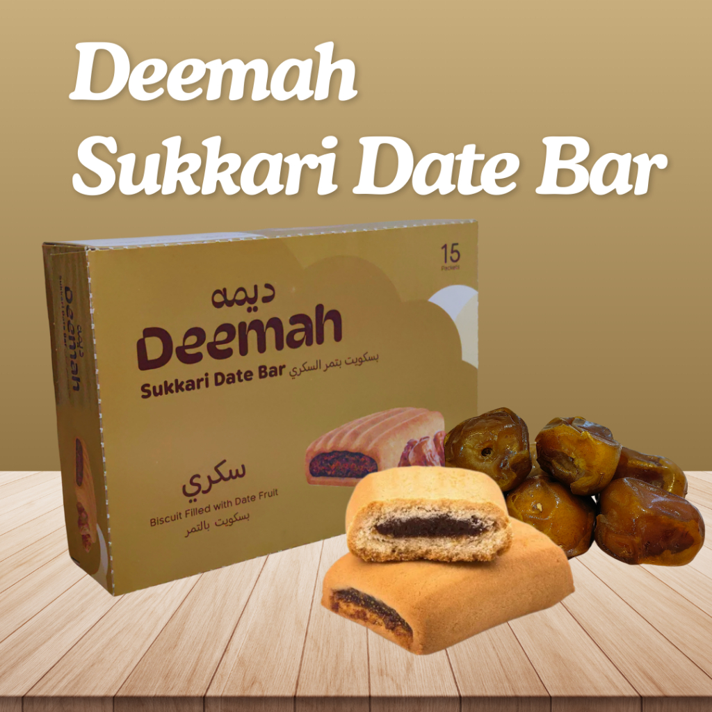 Deemah Sukkari Date Bar / Biskut Kurma Sukkari / Date Biscuit / Cookies / Snack / Net Weight ...