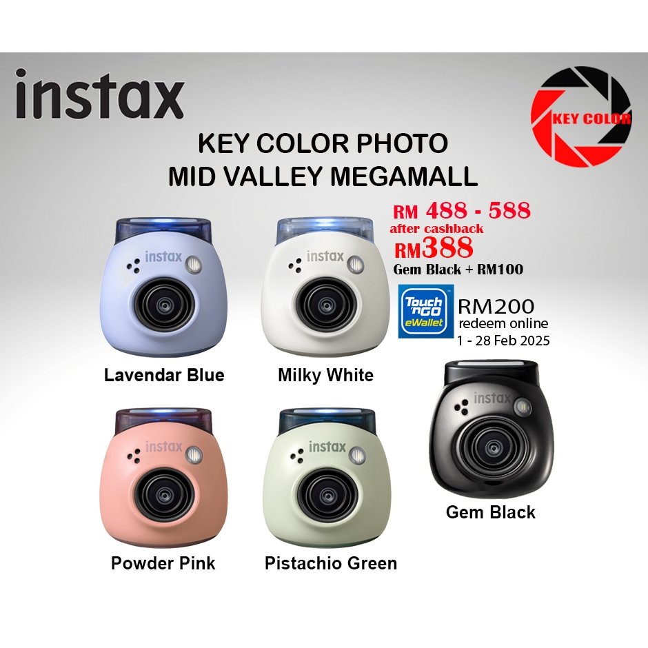 Fujifilm Instax PAL Instax Camera (RM200 TnGo Redeem after online registration) (1 Year Fujifilm ...