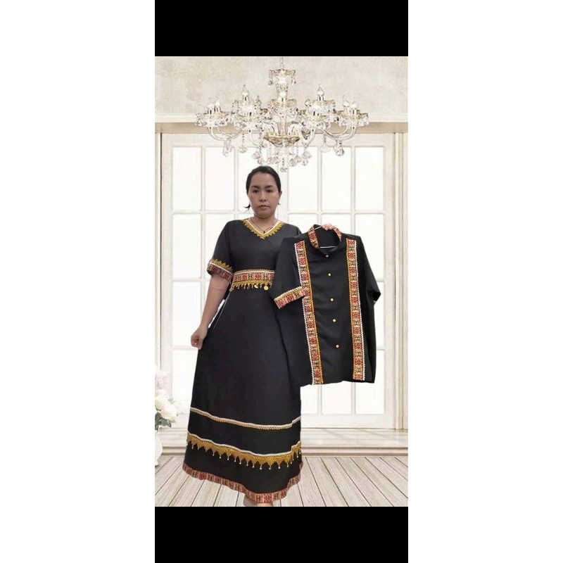 SET NEW COUPLE SABAHAN CORAK MIX KAIN READY STOCK | Shopee Malaysia