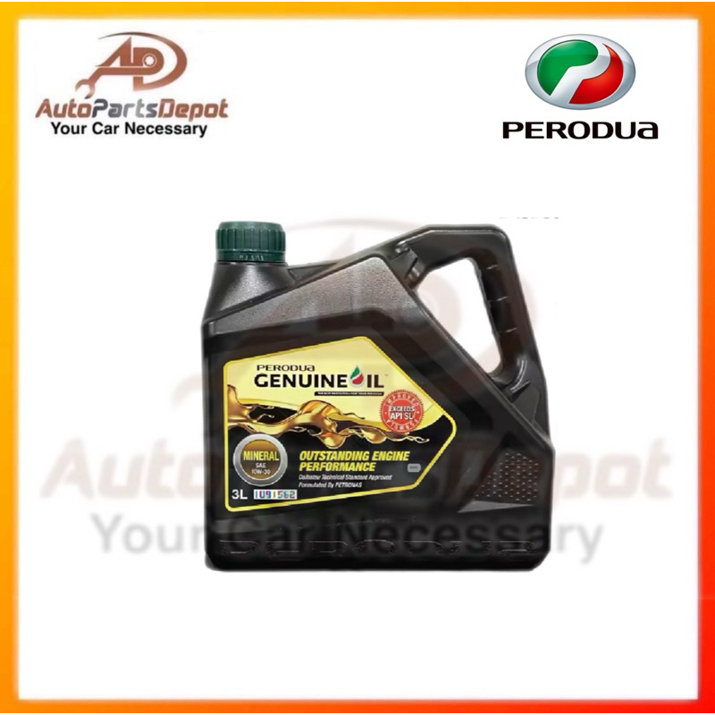 APD ORI PERODUA Mineral OIL 10W30 3L VIVA,KANCIL,KELISA,KENARI (5000km ...