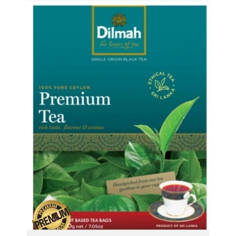 Dilmah Halal 100% Pure CeylonPremium Tea (100 teabags) | Shopee Malaysia