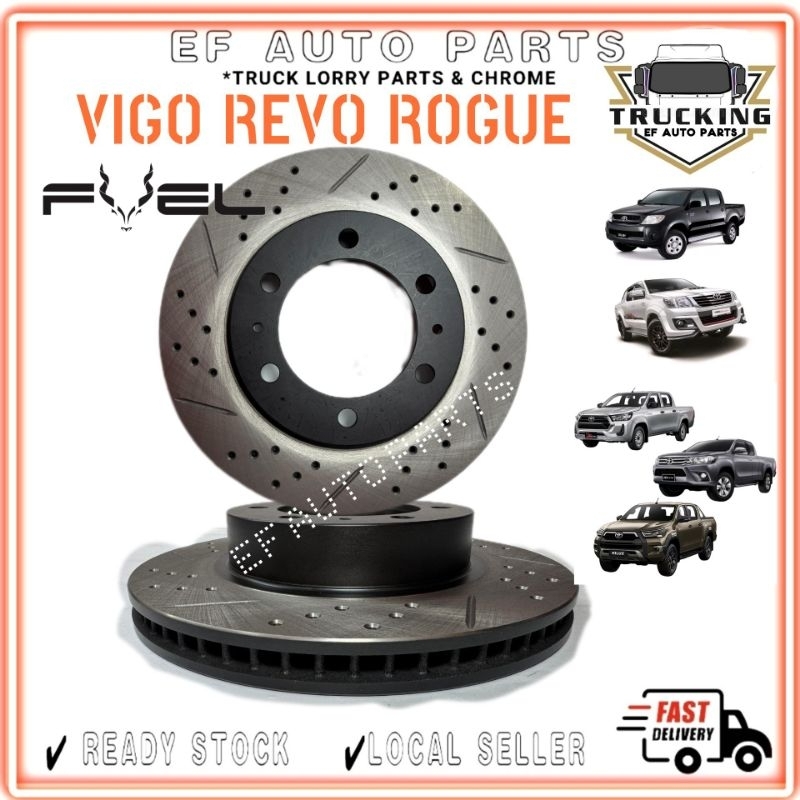 FUELTRUCK HILUX VIGO REVO ROGUE FORTUNER 297MM 319MM PERFORMANCE DISC ...