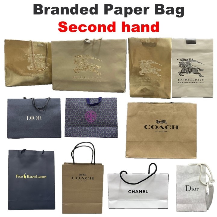 Branded Paper Bag Luxury For Shopping & Gifts Paper Bag (Second hand ...