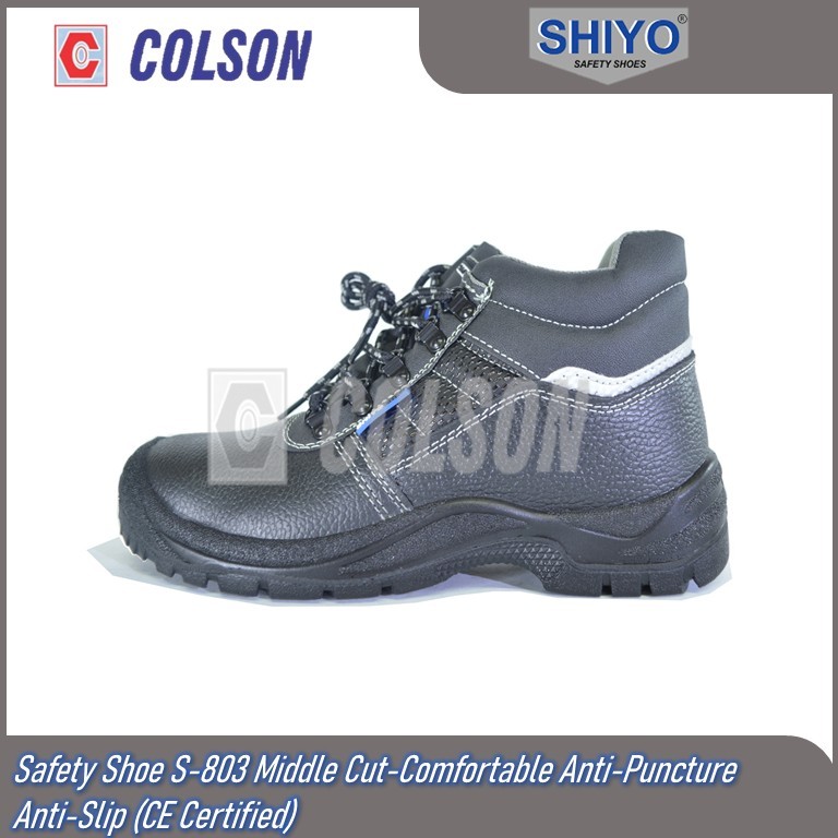 COLSON Shiyo Safety Shoe S-803 Middle Cut - Comfortable Anti-Puncture ...