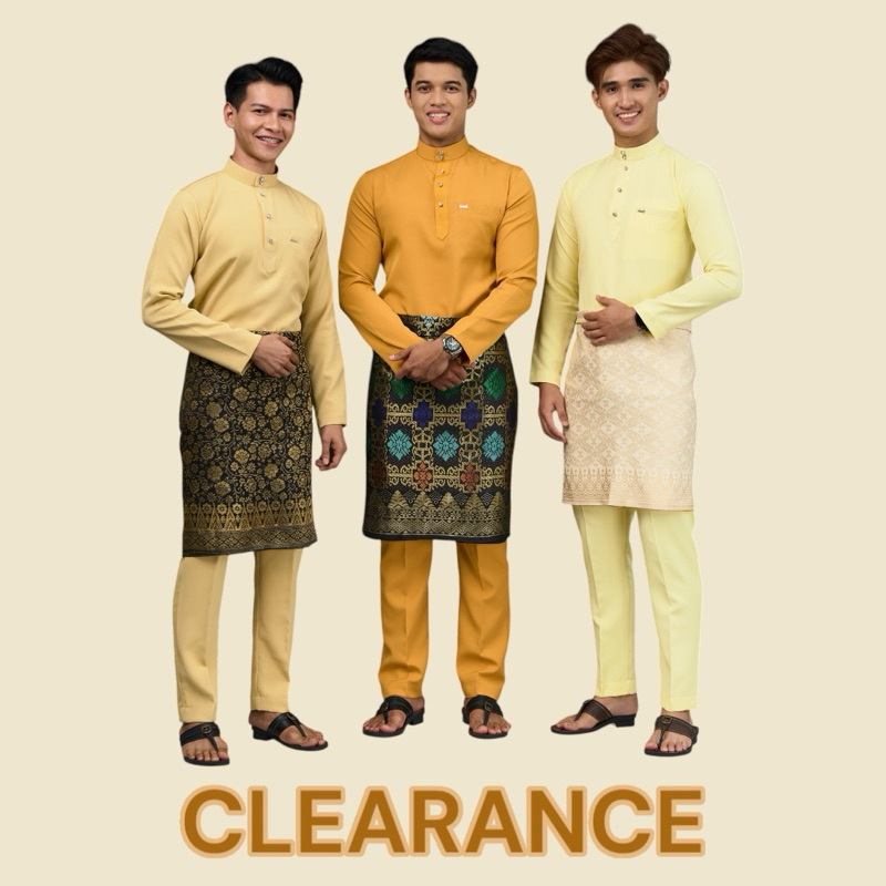 [CLEARANCE STOCK] Baju Melayu Slim Fit Kuning Yellow : Keek Collection ...