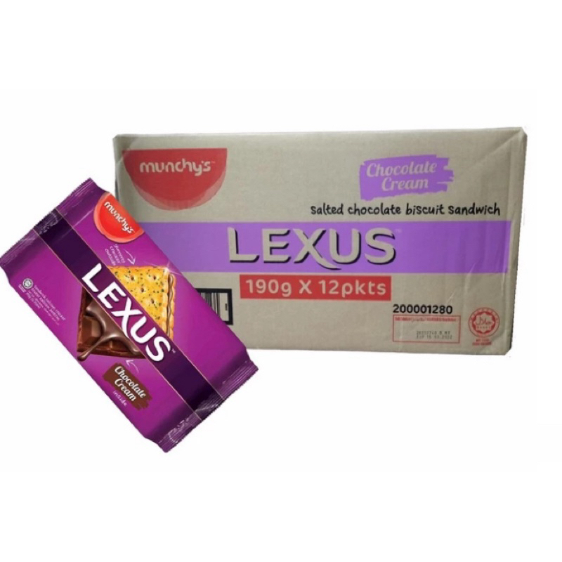 Munchy's Lexus Chocolate Sandwich Cracker 190gX12pkts | Shopee Malaysia