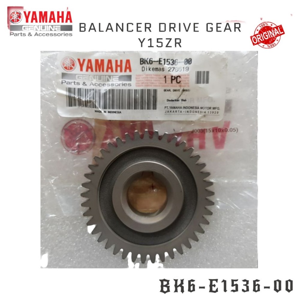 YAMAHA Y15ZR ENGINE BALANCER DRIVE GEAR BK6-E1536-00 100% ORIGINAL Y15 ...