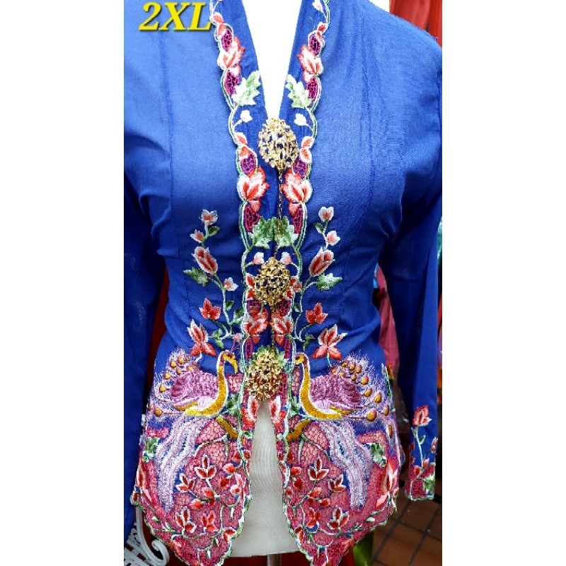 Kebaya Sulam Nyonya Embroidery Traditional Hand Made Limited Edition ...