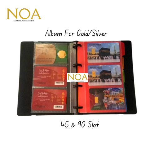 [NOA] Ring Binder Album – For Gold Bars, Dinar, Silver Coins, Dirham ...