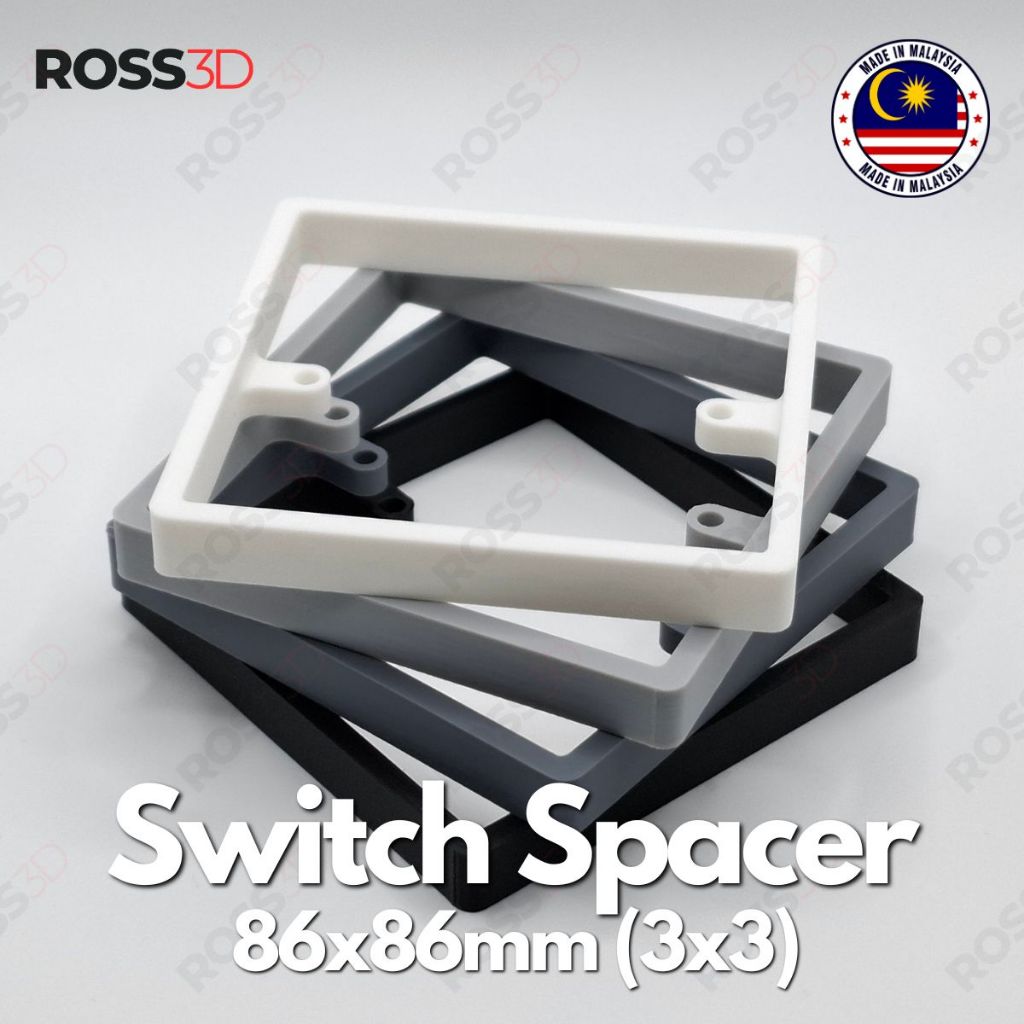 [Ross3D] Smart Switch 3x3 Wall Spacer (Bulk Order) | Shopee Malaysia