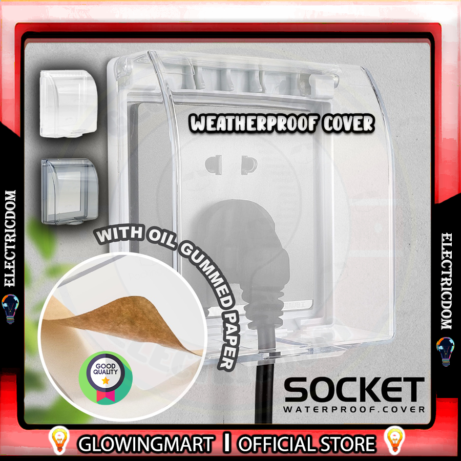 Waterproof Switch Socket Cover Protector Universal Transparent ...