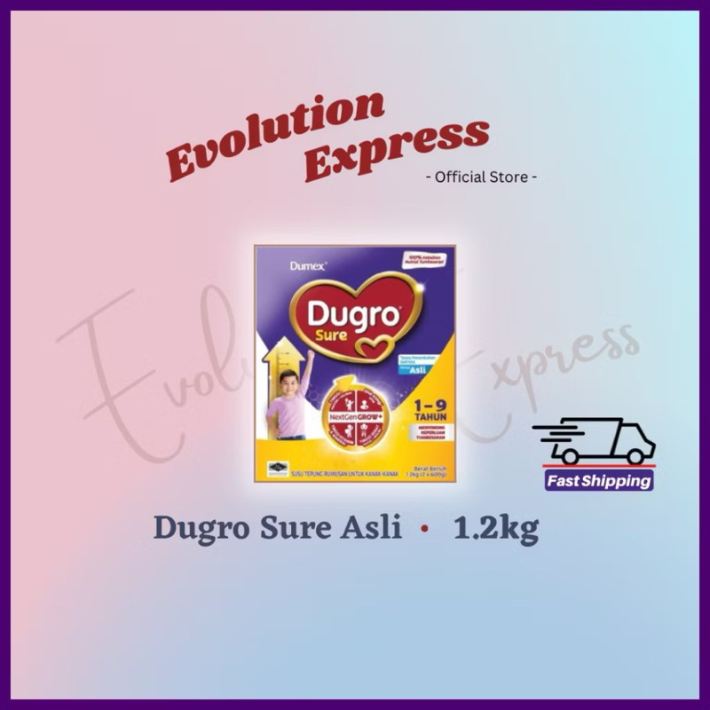 Dugro Sure Milk Formula (1-9 Years) 1.2kg - Tailored Nutrition for Kids ...