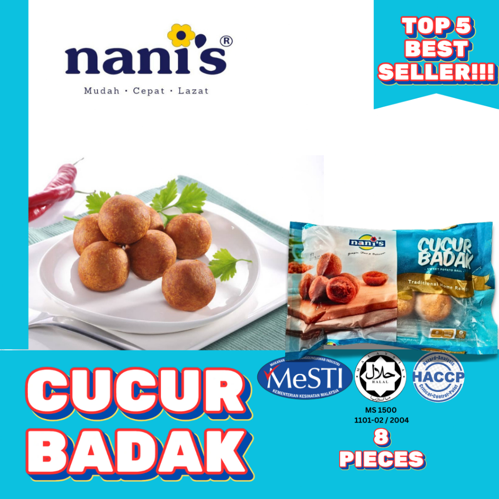 Nani's CUCUR BADAK Kedah Inti Sambal Kelapa Ready to Cook Airfryer Deepfry Food Frozen Halal ...