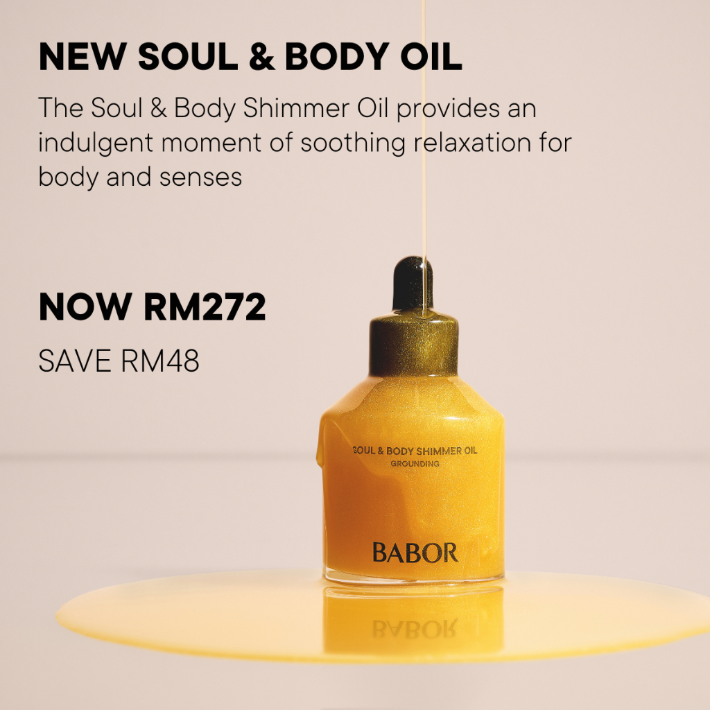 BABOR SOUL & BODY SHIMMER OIL GROUNDING | Shopee Malaysia