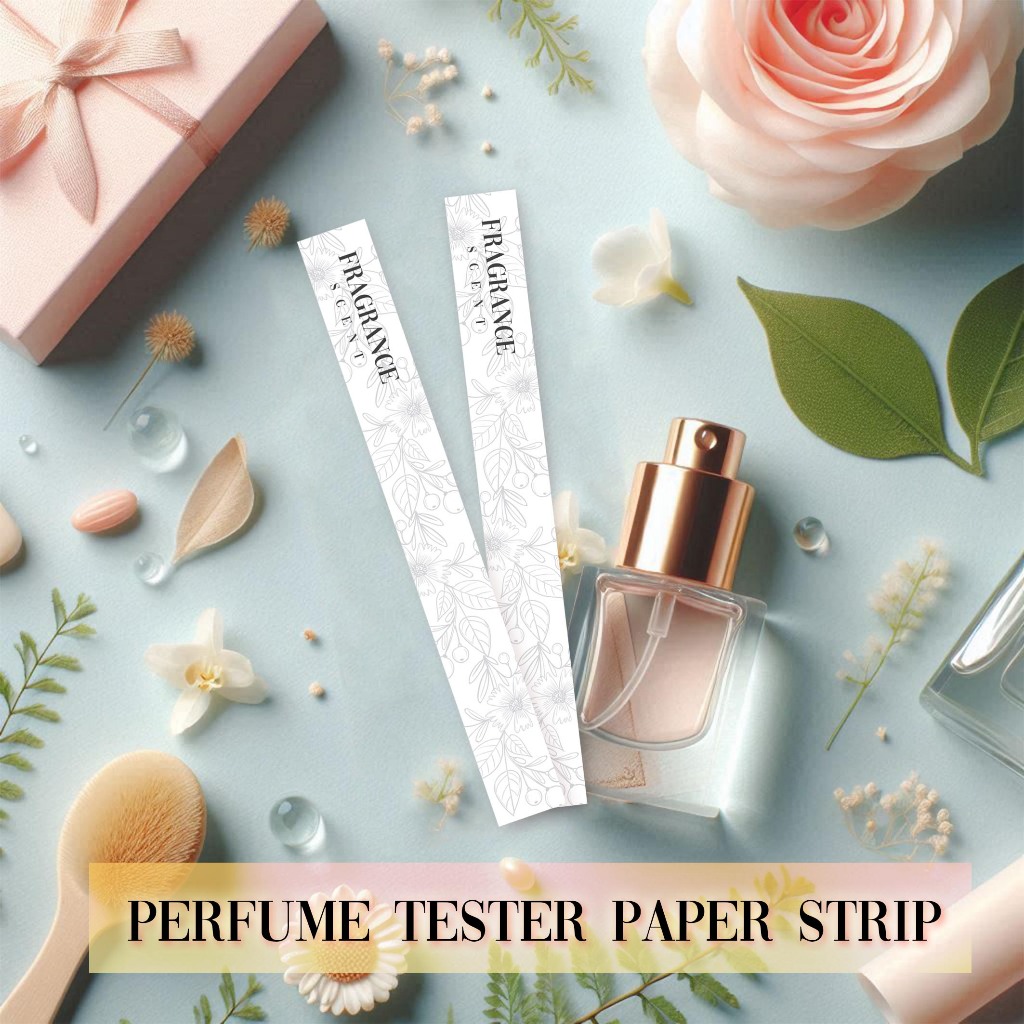 (100 pcs) Fragrance Tester Paper Strips | Perfume Essential Oils ...