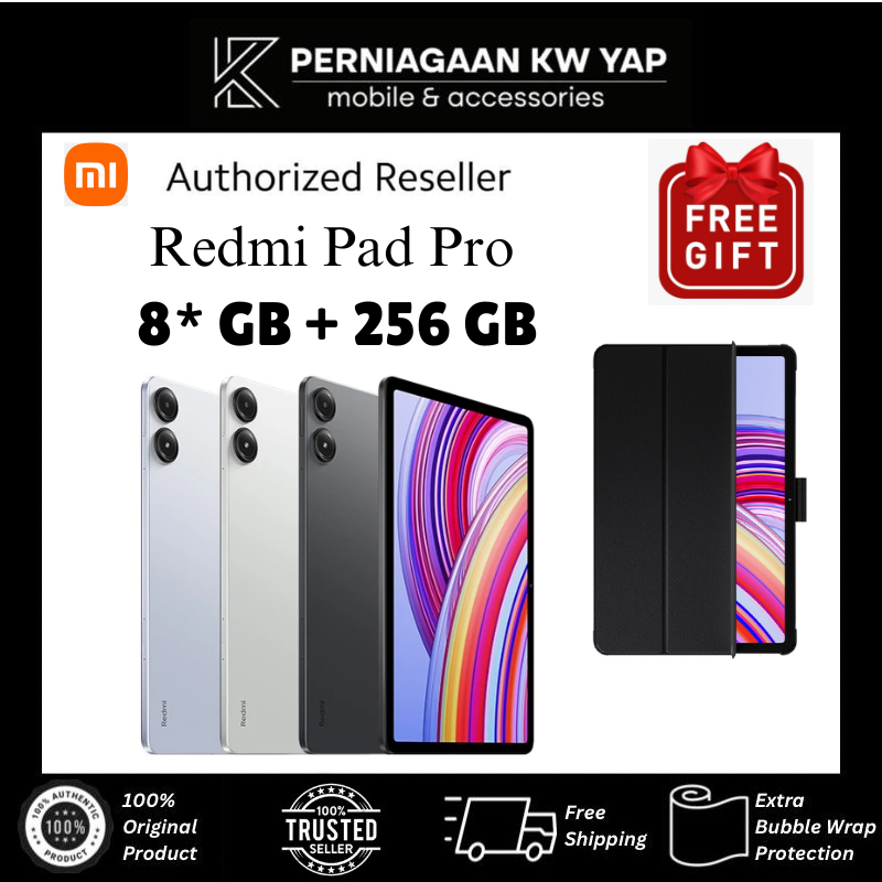 (NEW) XIAOMI REDMI PAD PRO (8* GB + 256 GB) 1 YEAR WARRANTY BY XIAOMI ...