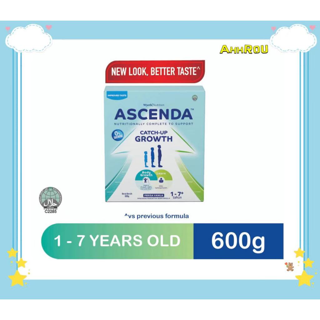 ASCENDA 600g Catch-Up Growth Formula Milk (New Look, Better Taste ...