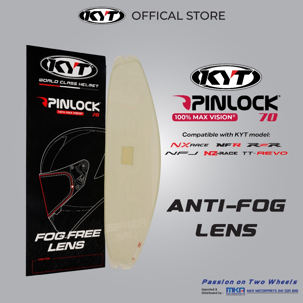 PINLOCK ANTI-FOG LENS 70 MAX VISION (CHECK COMPATIBLE MODELS) | Shopee ...