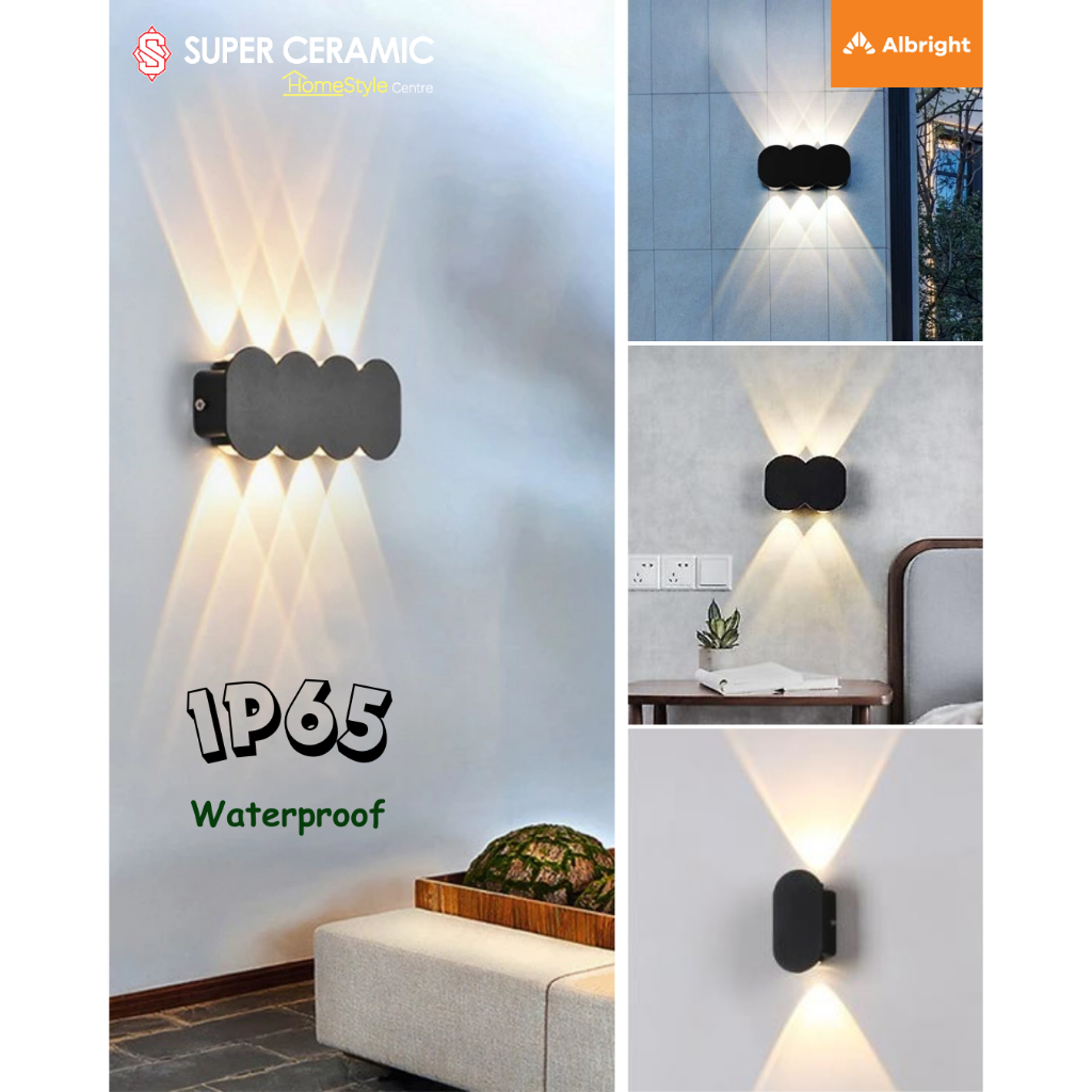 ALBRIGHT OD9903W 🔥NEW🔥 Modern IP65 Outdoor Waterproof LED Wall Lamp ...