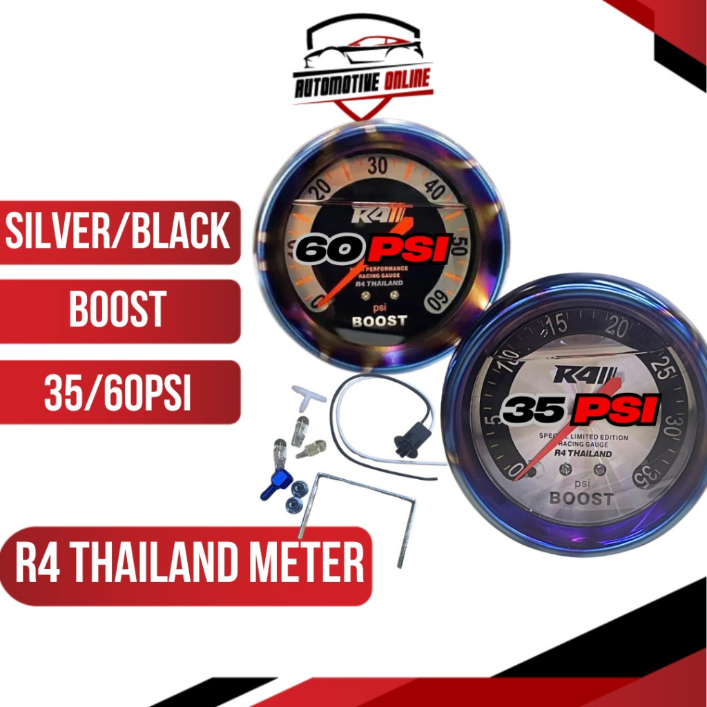 R4 DIESEL 60 PSI 30 PSI Turbo Auto Meter Boost Pressuere Meter Gauge ...