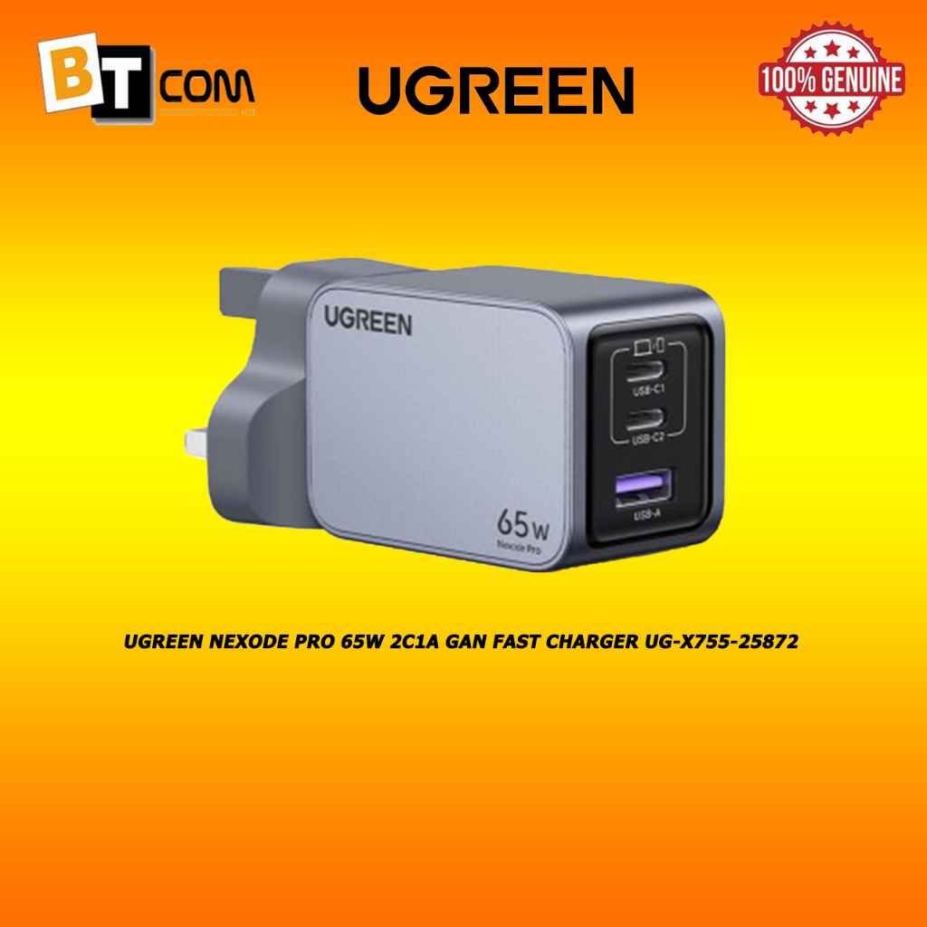 UGREEN NEXODE PRO 65W 2C1A GAN FAST CHARGER UG-X755-25872 | Shopee Malaysia