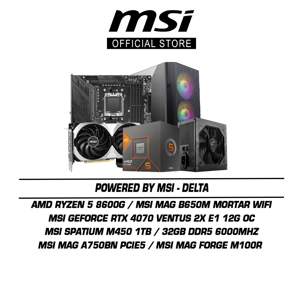 MSI Gaming PC Set DELTA [Powered By MSI] | Shopee Malaysia