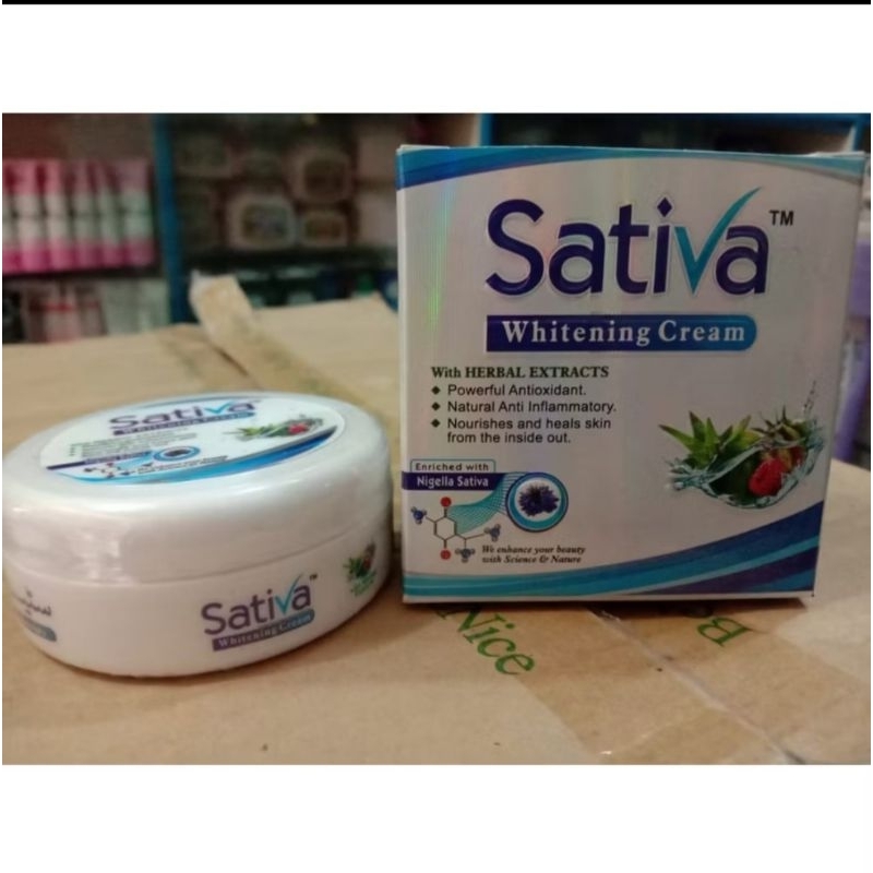 SATIVA WHITENING CREAM (removes visible black heads and acne for the ...