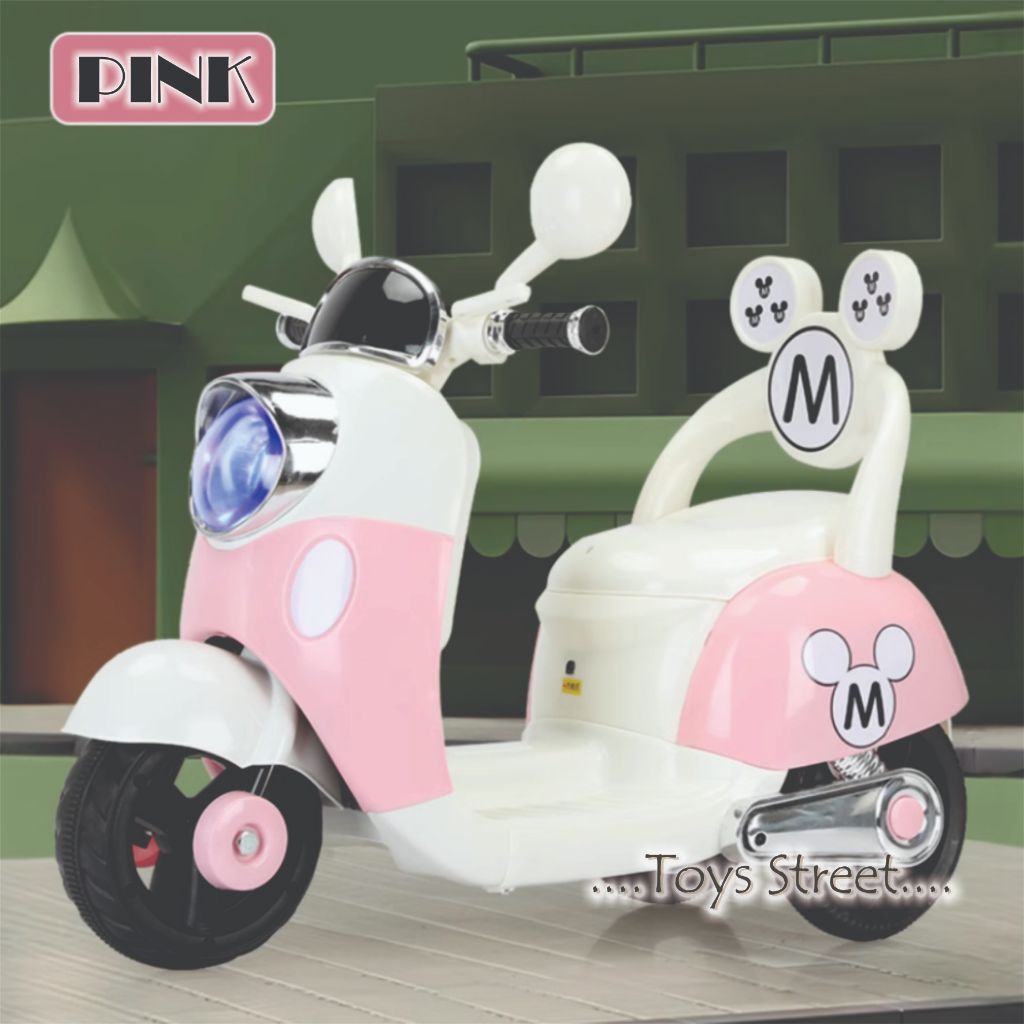 TOYS STREET KIDS BATTERY OPERATED ELECTRIC RIDE ON MICKEY 3 WHEEL ...