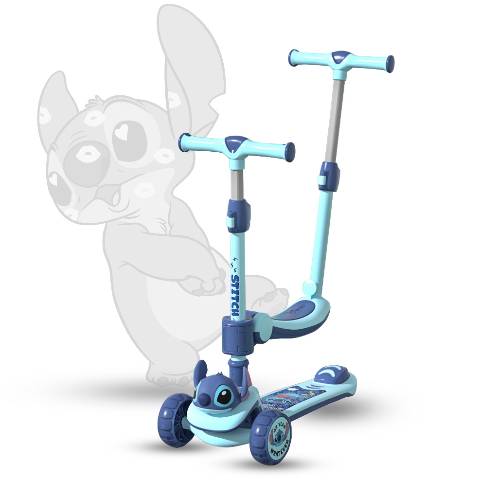 Disney License STITCH 3D 3 in 1 Baby Children Three Wheel Scooter LED ...