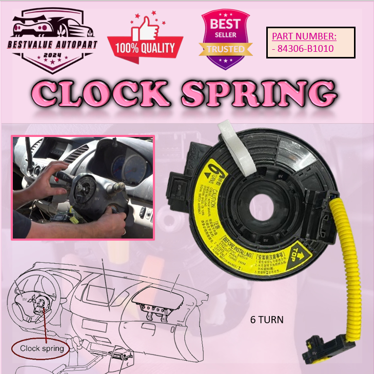 💫MALAYSIA READY STOCK💫PERODUA MYVI OLD 05 VIVA AVANZA CLOCK SPRING ...
