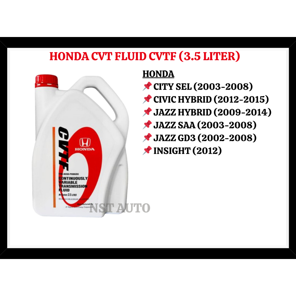 HONDA ATF CVTF AUTO TRANSMISSION FLUID (3.5L) | Shopee Malaysia