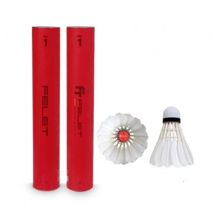 FELET Shuttlecocks No.1 Red badminton 100%ORIGINAL 77speed Tournament Training Bulu Tangkis ...