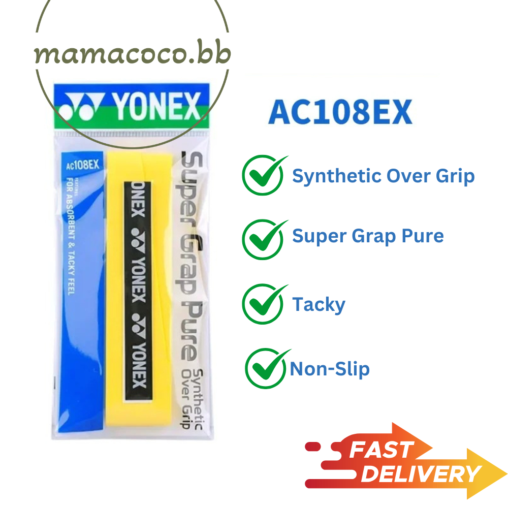 mamacoco Yonex Badminton Overgrip AC108EX Tacky Non Slip Racket Over Grip | Shopee Malaysia