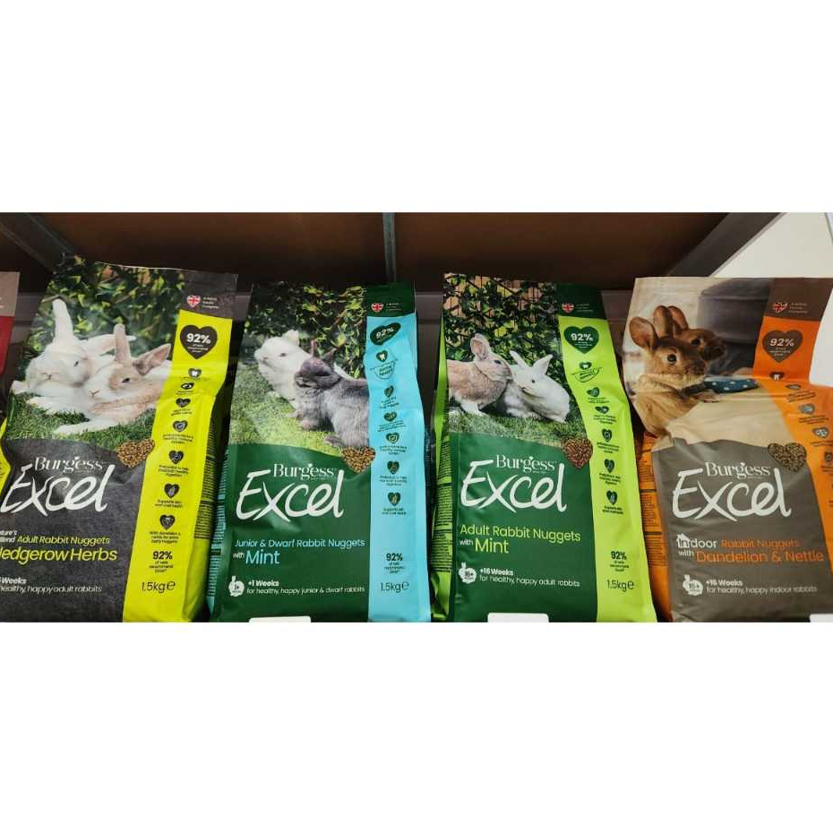Burgess Excel Rabbit Pellet ( Junior & Adult & Indoor & Nature Blend ...