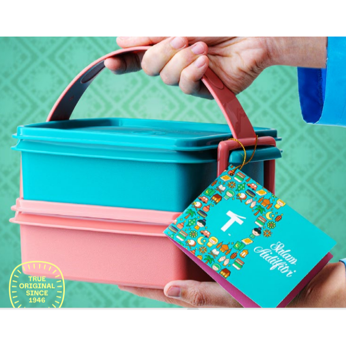 [1 set] Tupperware Raya Cake Gift Set / kek EXPIRED 01 JULY 2025 ...
