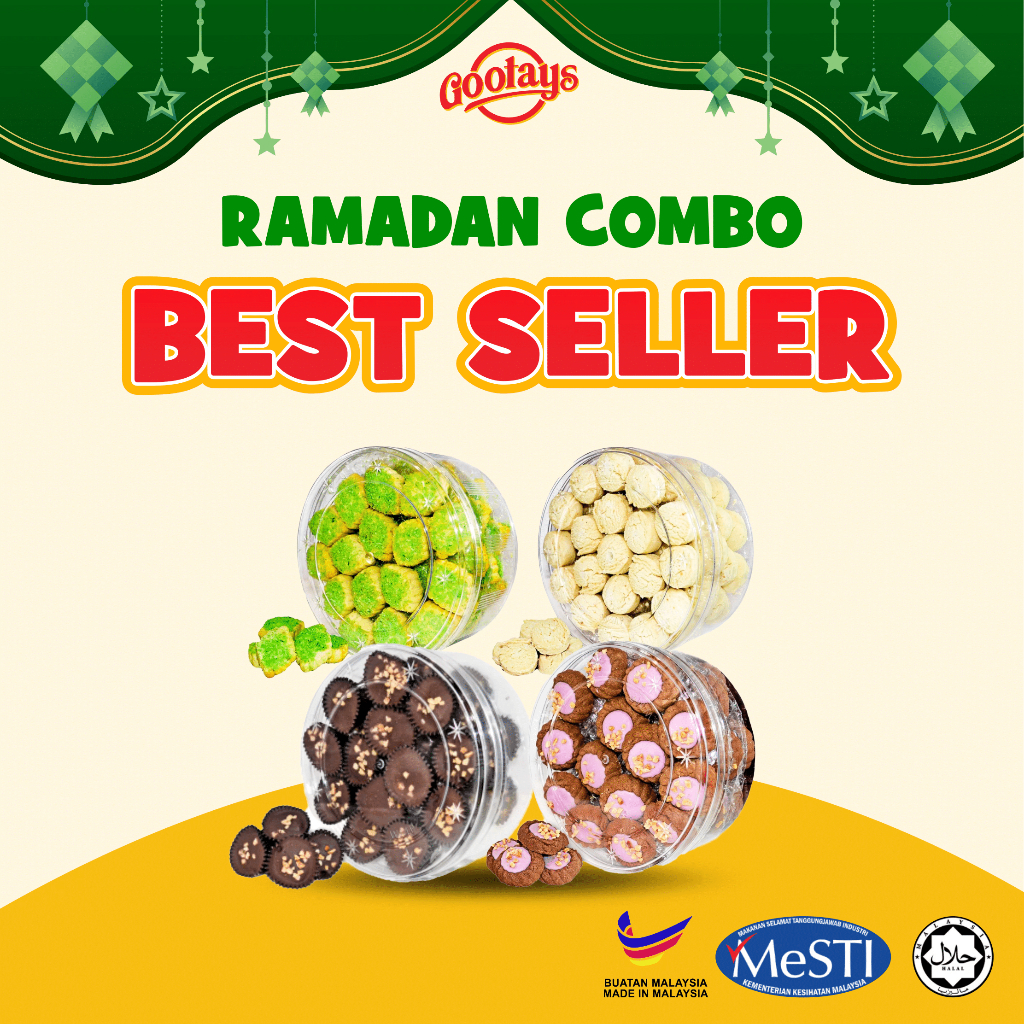 Ramadan Combo Best Selling Halal Cookies Biskut Kuih Raya (4 bekas ...