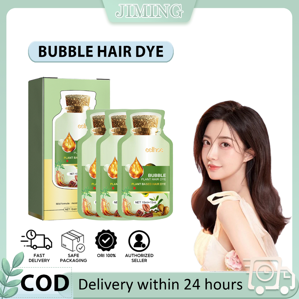 Bubble Hair Dye 植物泡泡染发剂 Natural plant bubble hair dye essence scalp ...