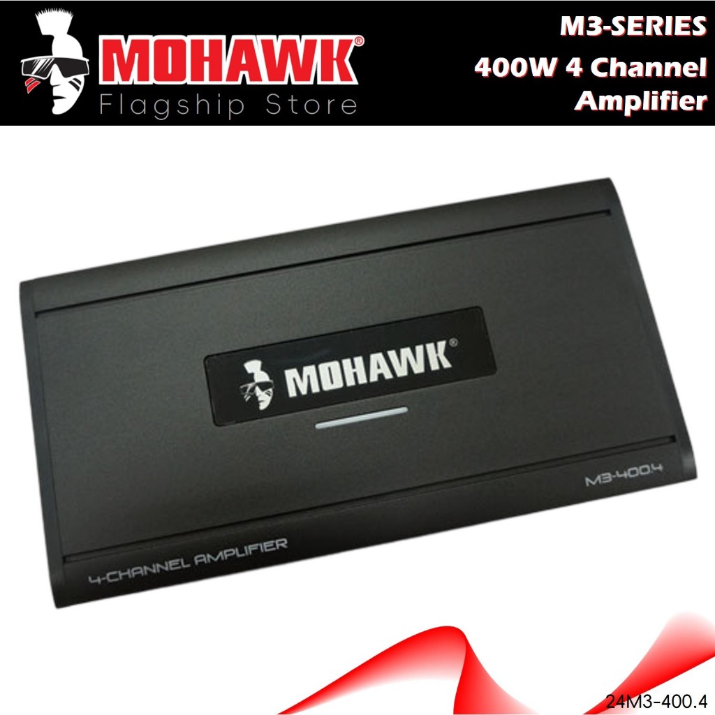 MOHAWK M3-SERIES 400W 4 Channel Amplifier -24M3-400.4- | Shopee Malaysia