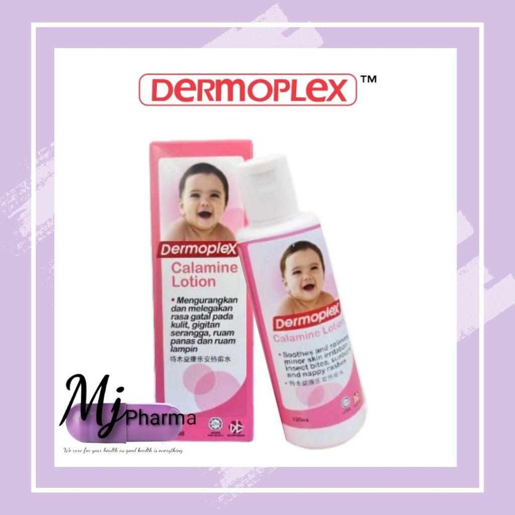 Dermoplex Calamine Lotion 120ml for nappy rash chicken pox ruam panas ...